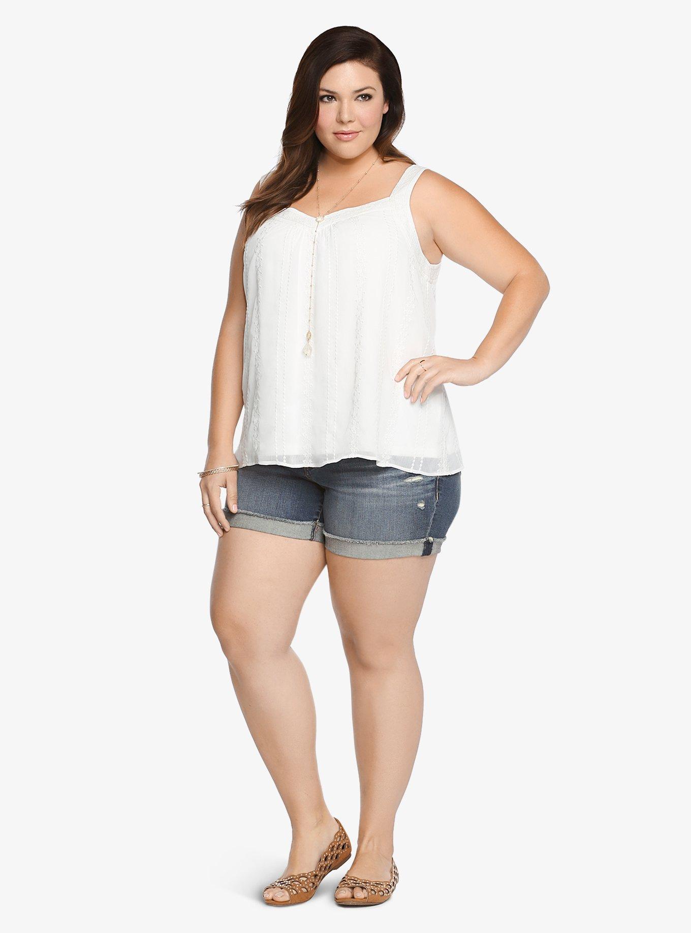 Plus Size - Chiffon Embroidery Cami - Torrid