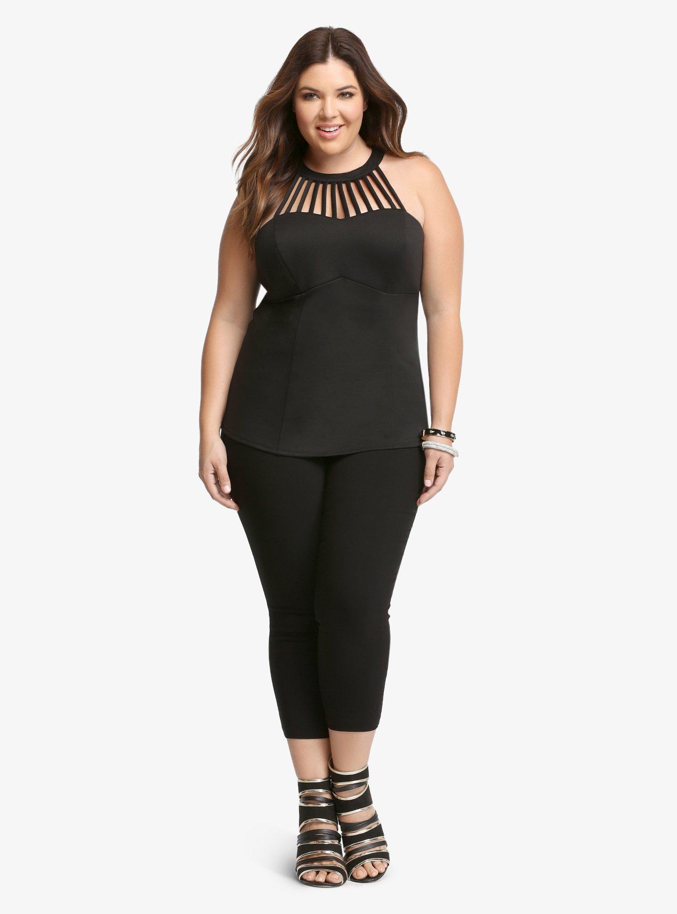 Plus Size - Cage Halter Top - Torrid