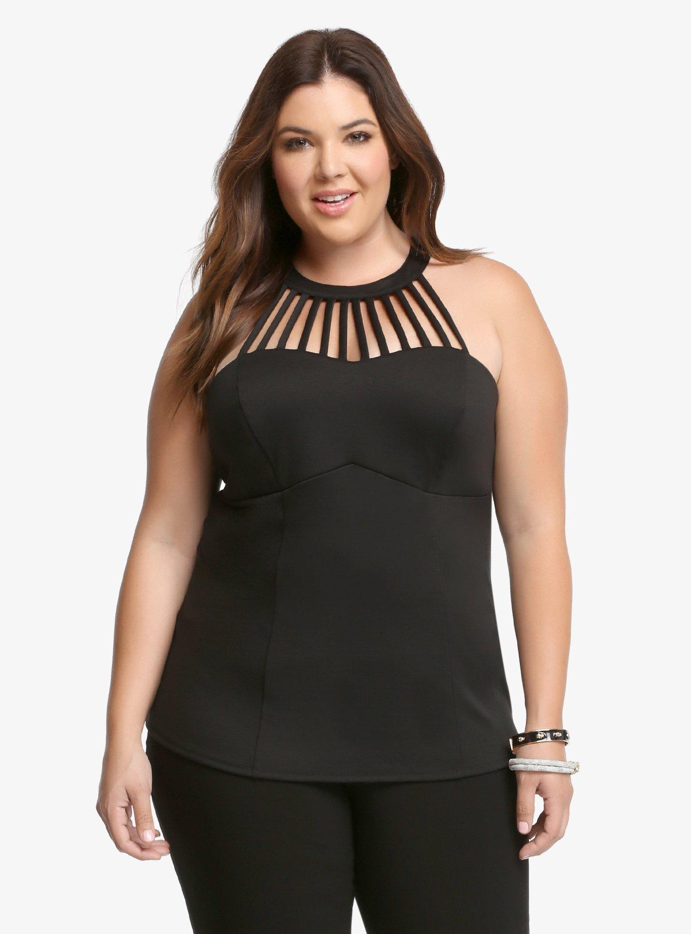 Plus Size - Cage Halter Top - Torrid