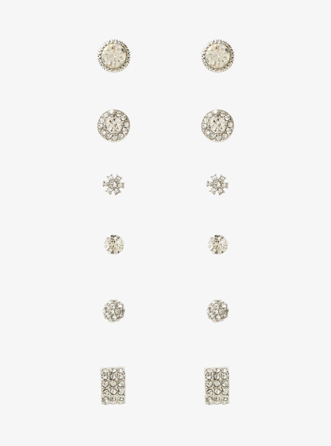 Plus Size - Gemstone Pavé Earring Set - Torrid