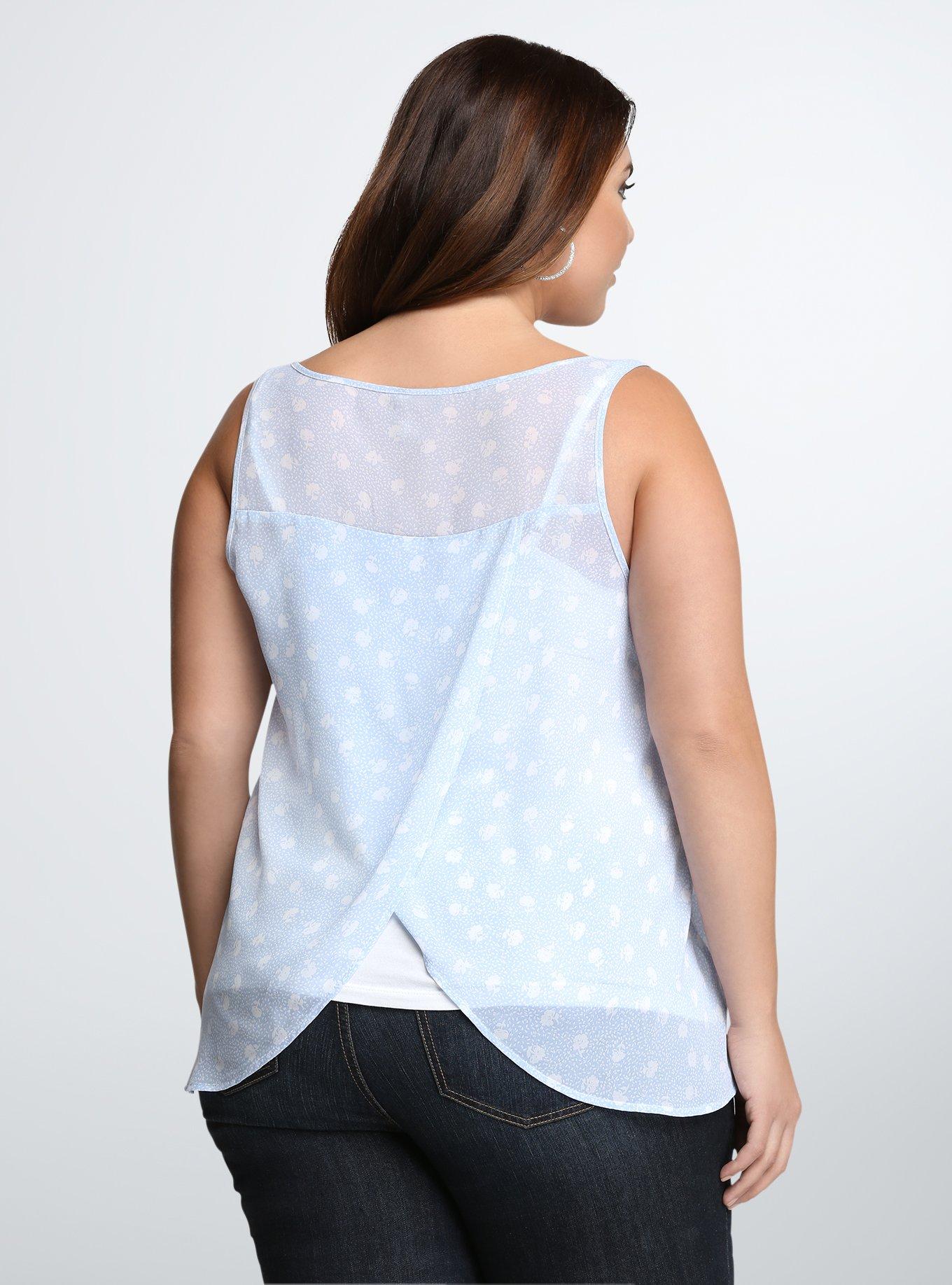 Plus Size - Floral Chiffon Tank Top - Torrid