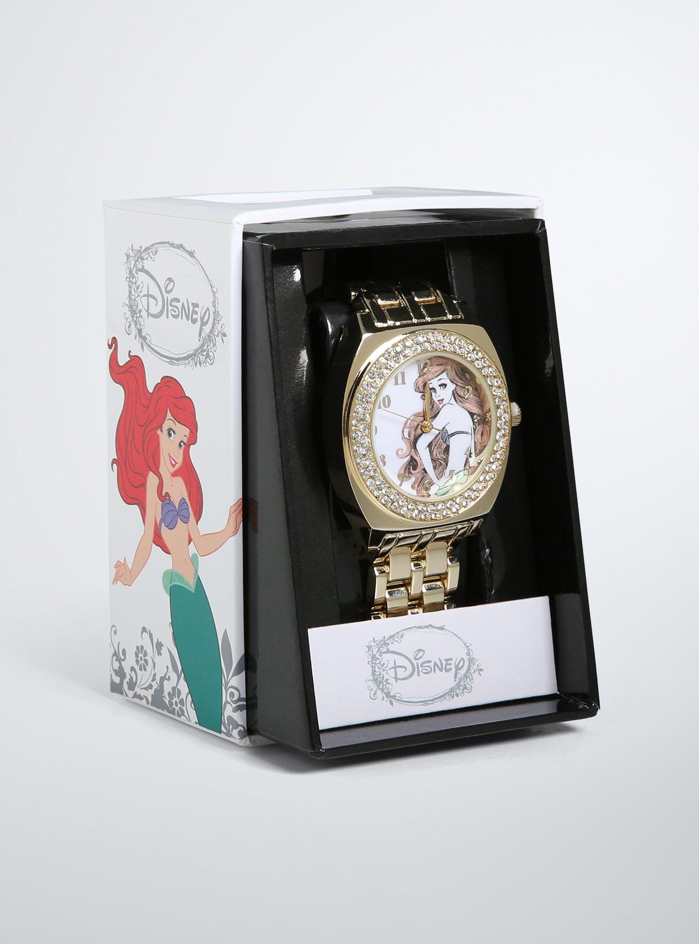 Plus Size - Disney Ariel Pavé Boyfriend Watch - Torrid
