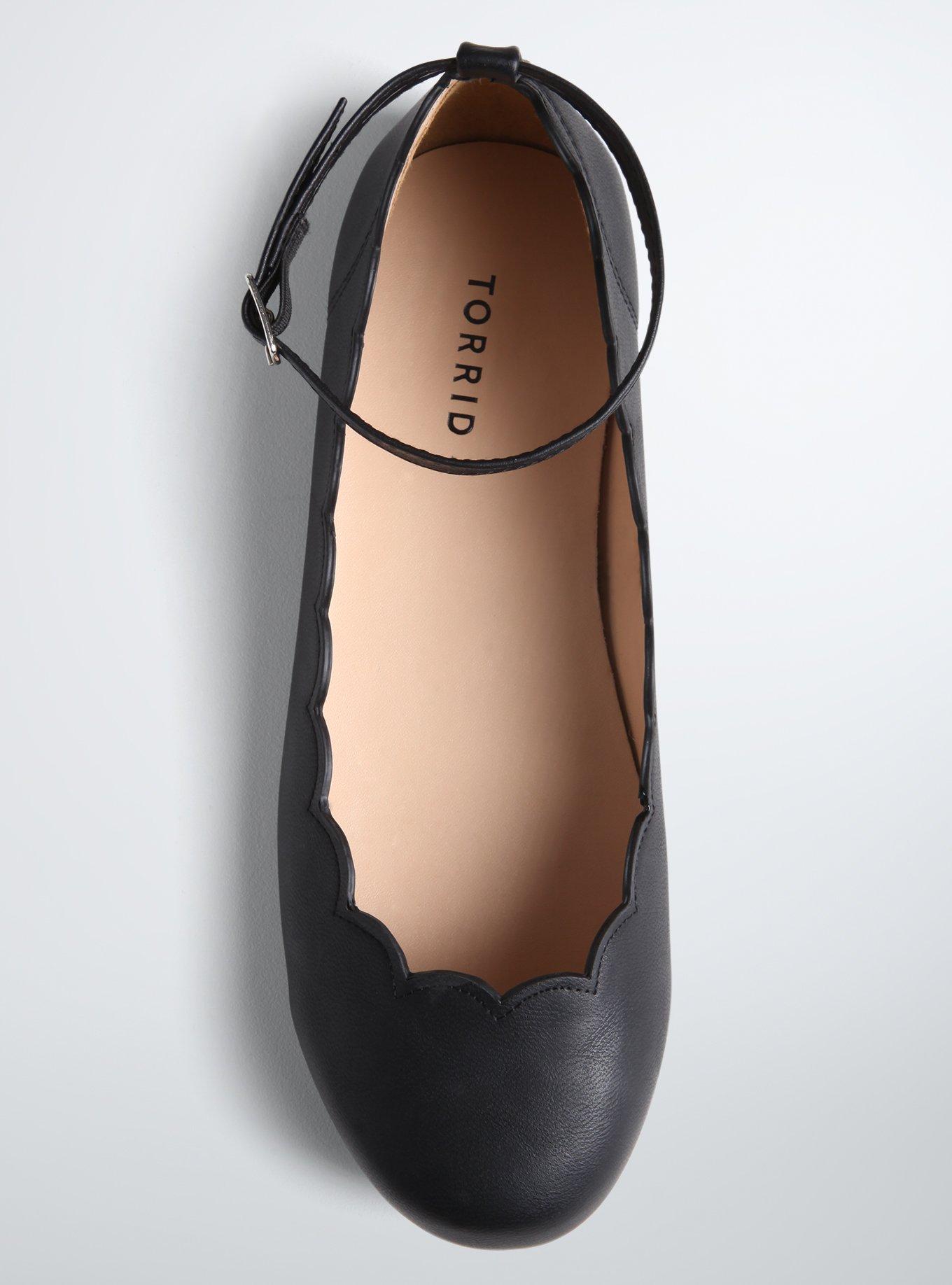 Plus Size - Scallop Ballet Flats (Wide Width) - Torrid