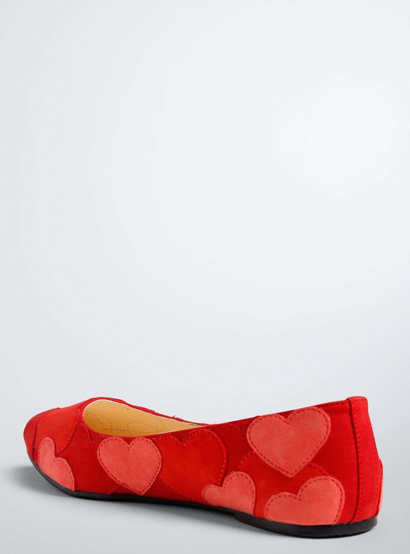 Plus Size - Heart Patch Flats (Wide Width) - Torrid