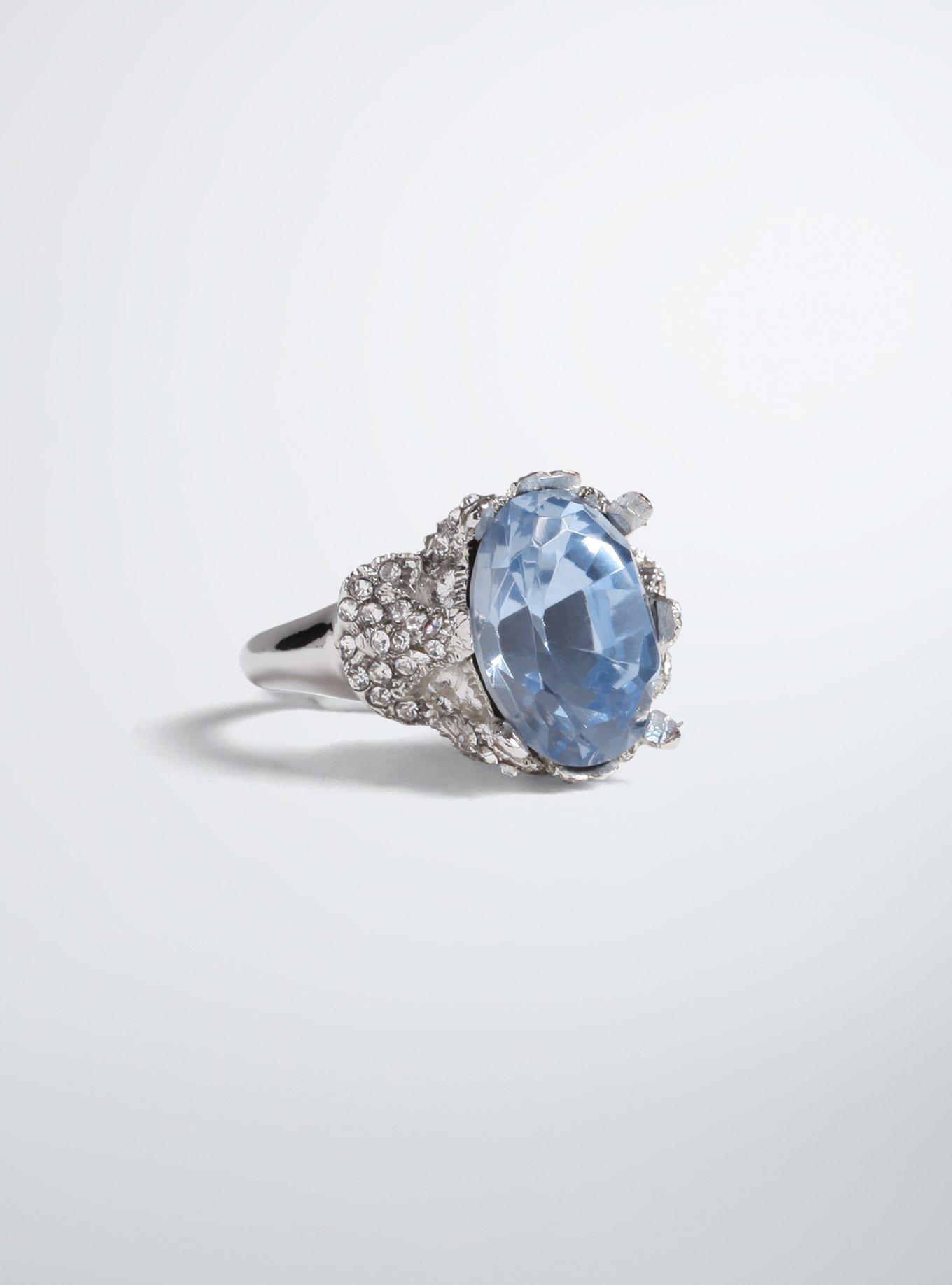 Plus Size - Ice Blue Gemstone Ring - Torrid