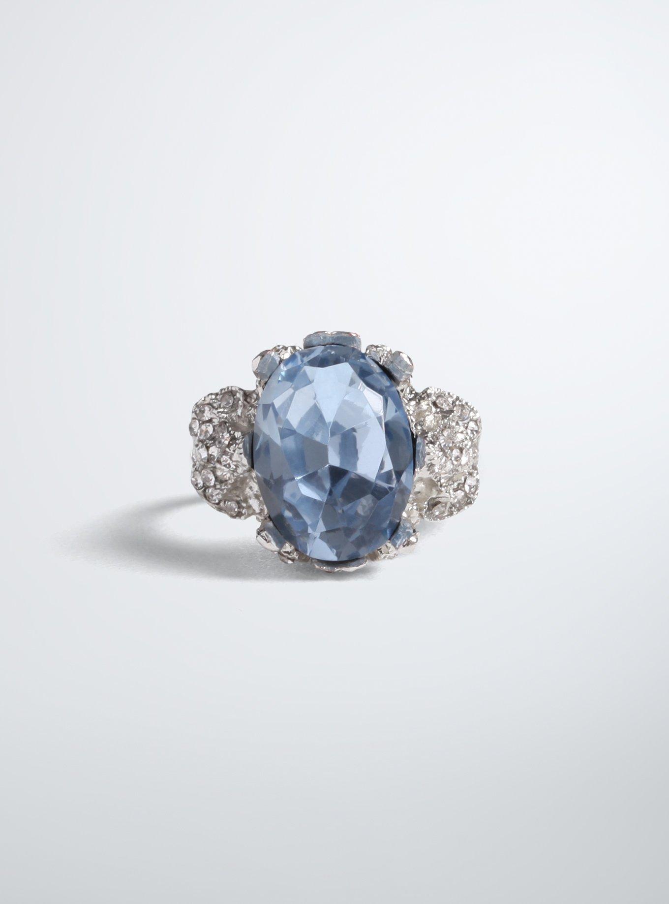 Plus Size - Ice Blue Gemstone Ring - Torrid