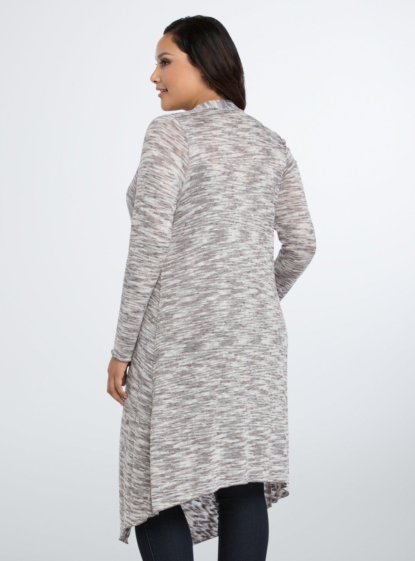 Plus Size - Knit Sharkbite Duster - Torrid