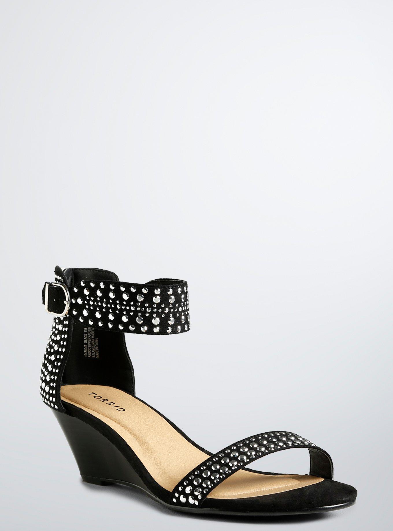 Plus Size - Rhinestone Mini Wedges (Wide Width) - Torrid