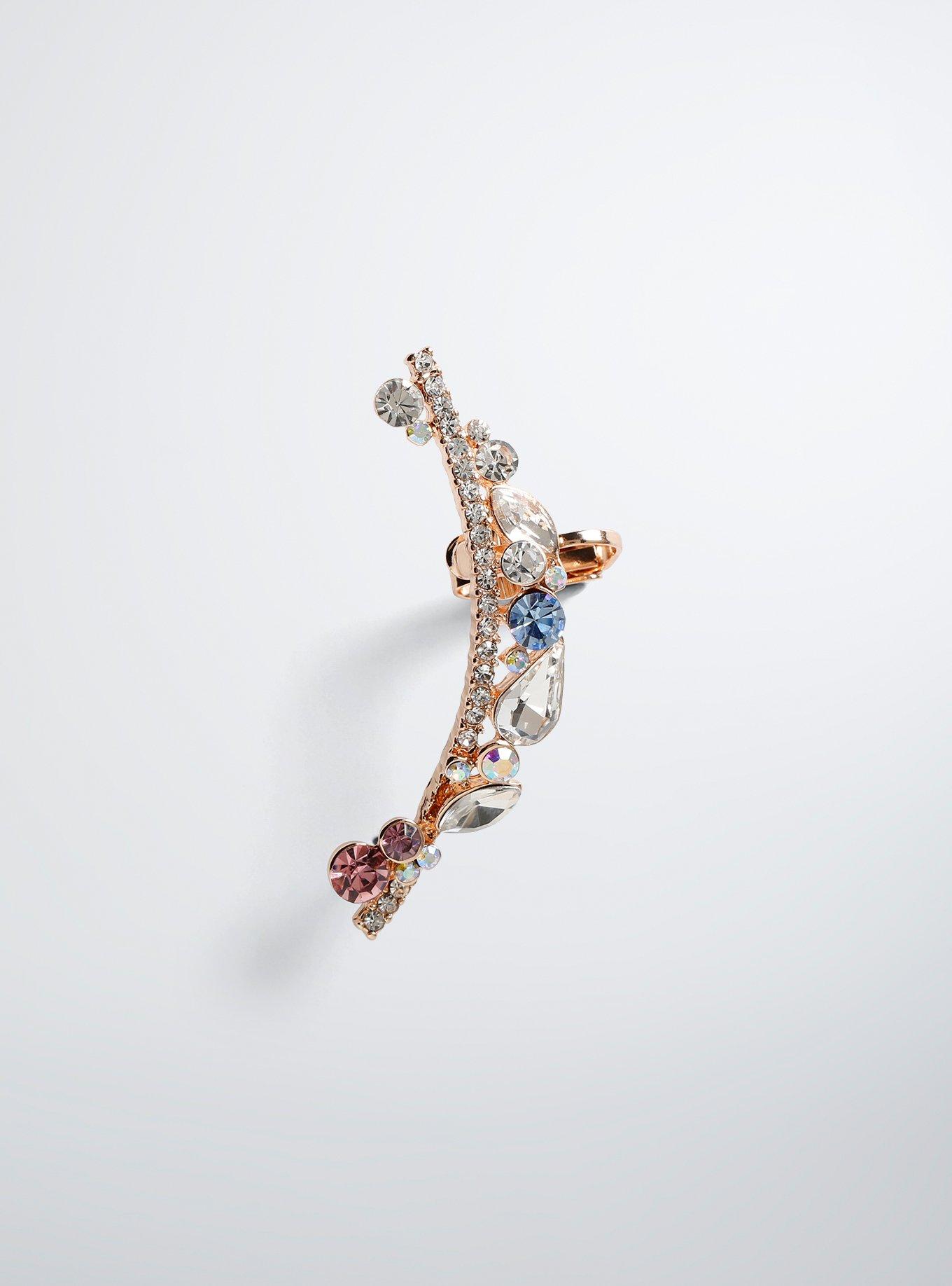 Plus Size - Multi Gemstone Ear Cuff - Torrid