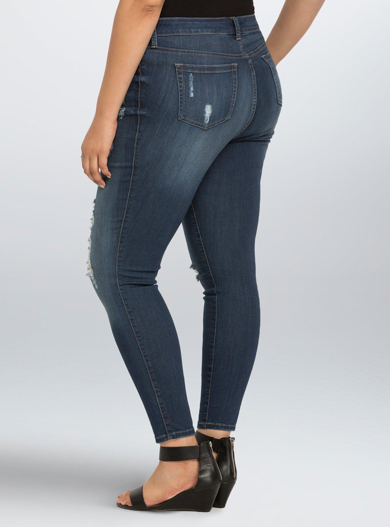 Plus Size - Torrid High-Rise Premium Stretch Ultra Skinny Jeans ...