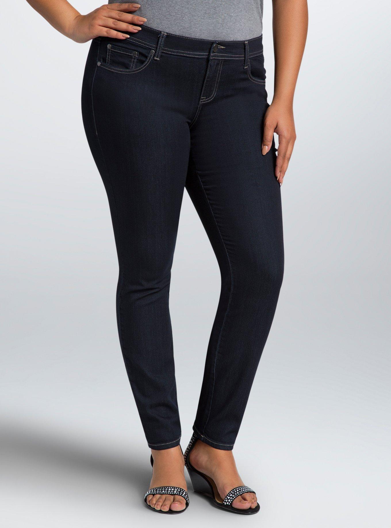 Plus Size - Torrid Luxe Skinny Jeans - Dark Rinse - Torrid