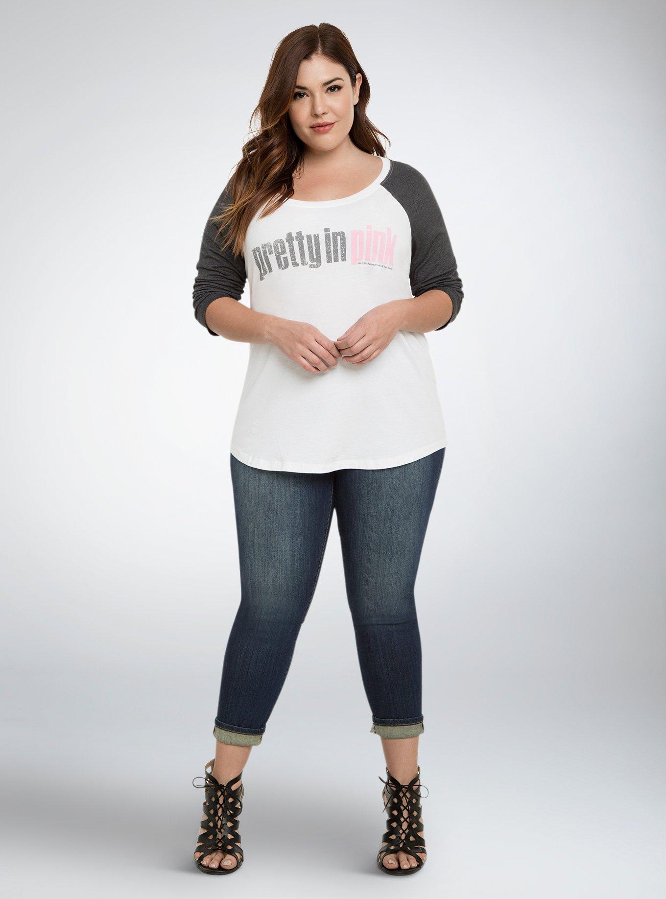 Plus Size - Pretty in Pink Raglan Tee - Torrid
