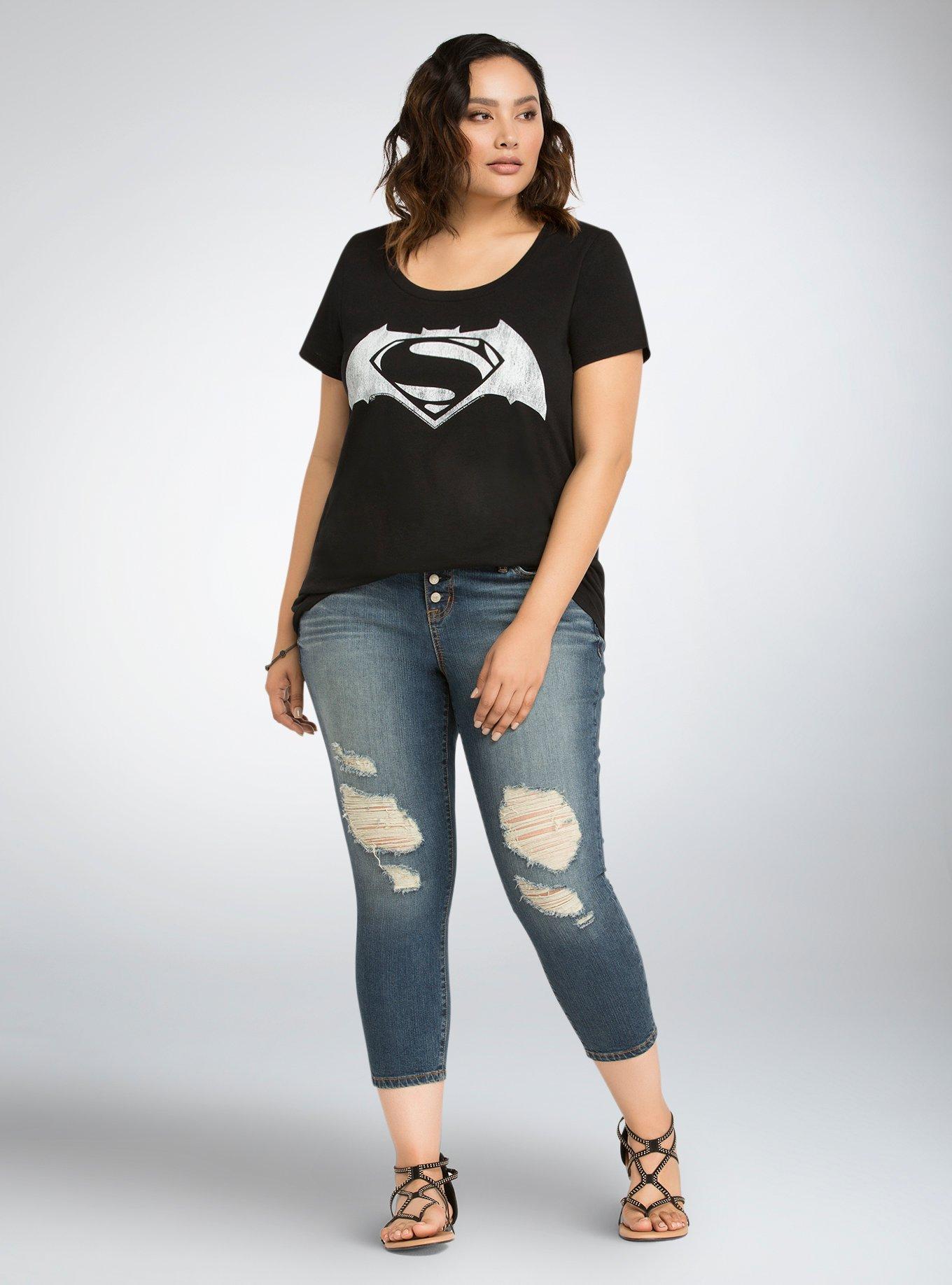 Plus Size - Superman Batman Scoop Tee - Torrid