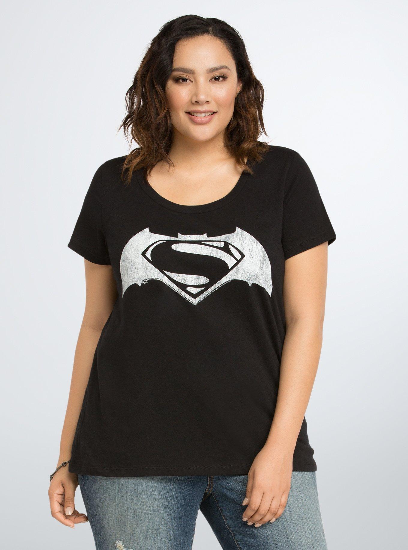 Plus Size - Superman Batman Scoop Tee - Torrid
