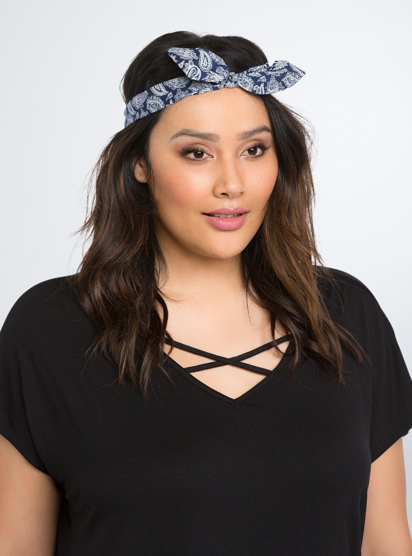 Plus Size - Bandana Print Headband Set - Torrid