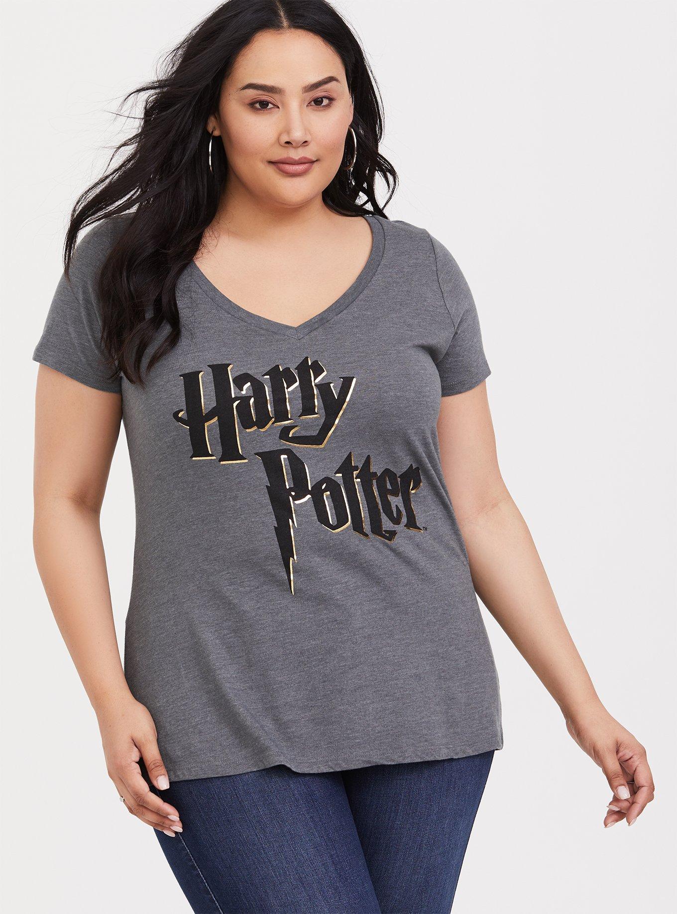 Plus Size - Harry Potter Logo Slim Fit Tee - Torrid