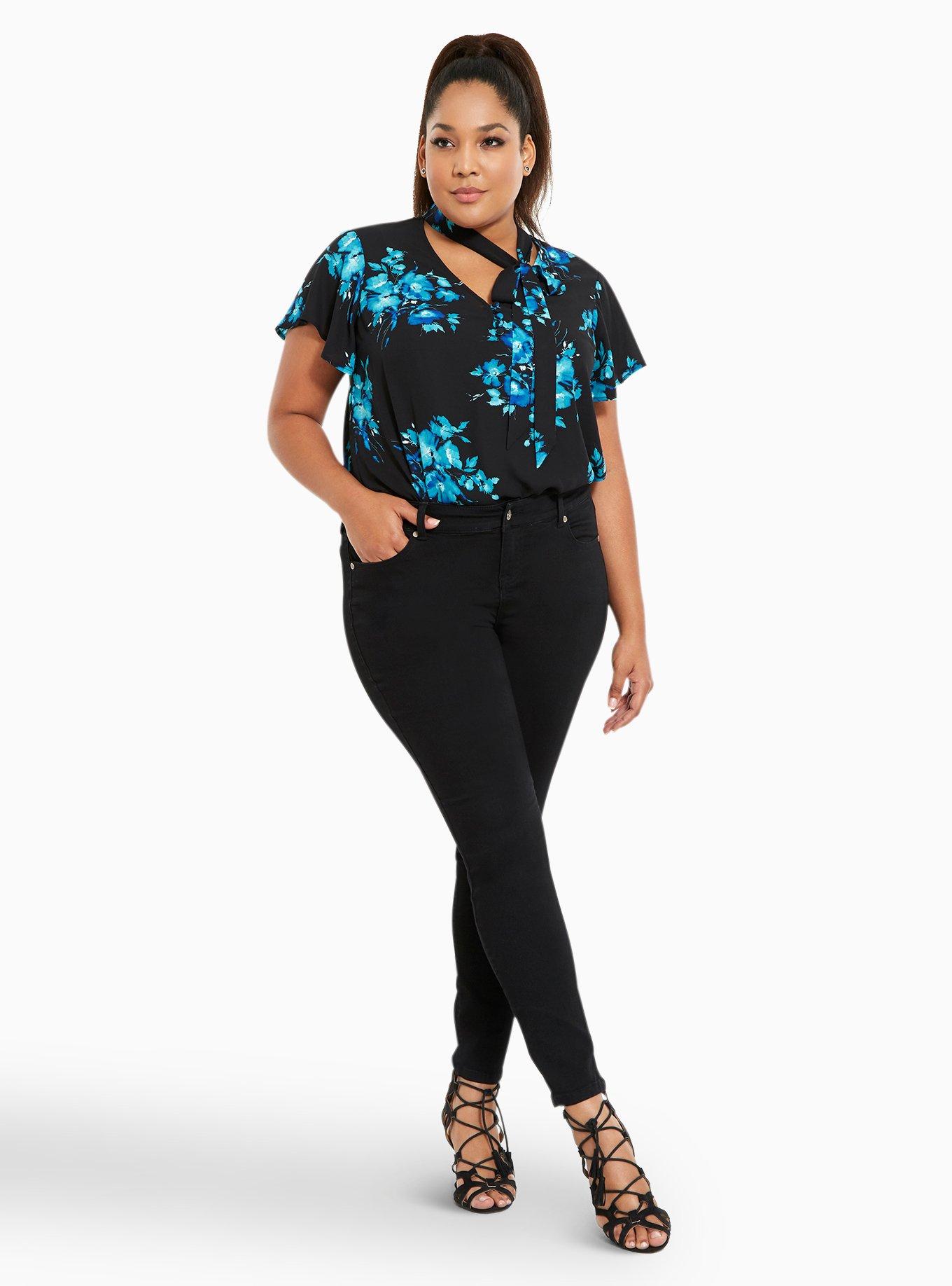 Plus Size - Torrid Ultra Skinny Jeans - Black Wash - Torrid