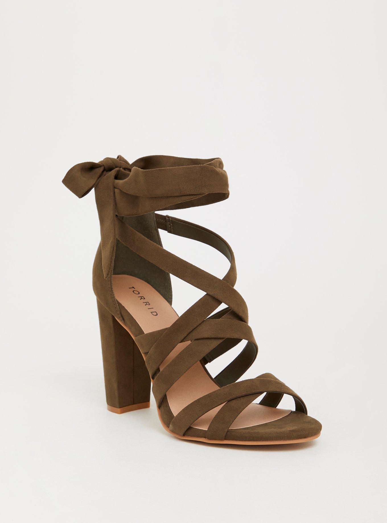 Plus Size - Strappy Wrap Tapered Heel (WW) - Torrid