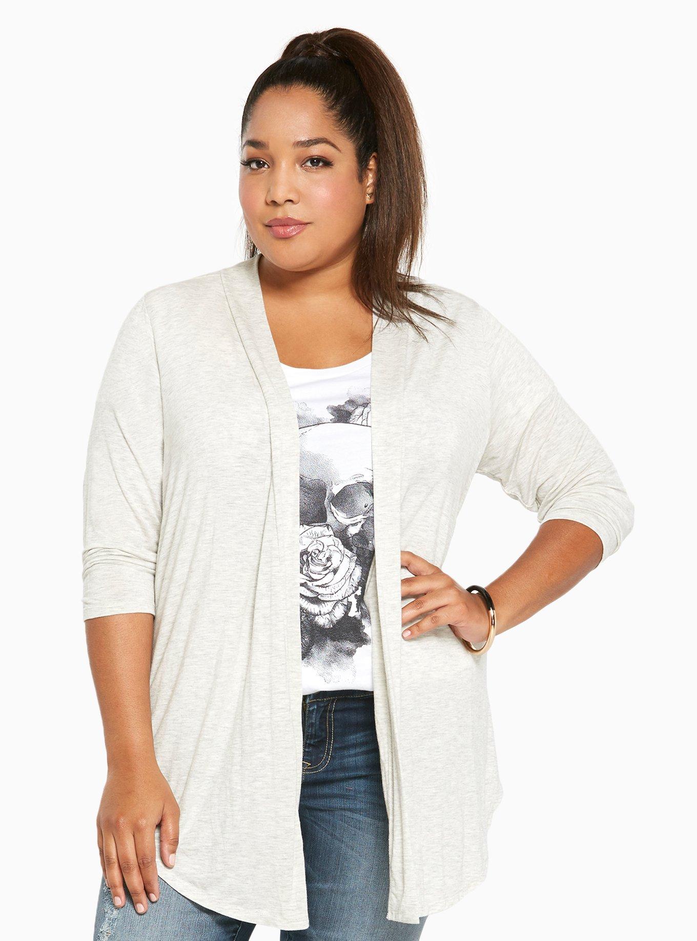 Plus Size - Knit Open Front Cardigan - Torrid