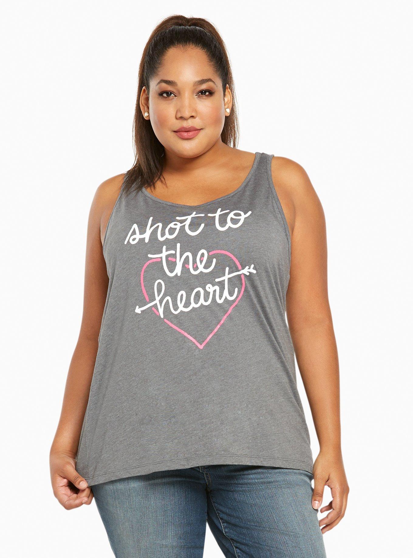 Plus Size - Shot Heart Tank Top - Torrid