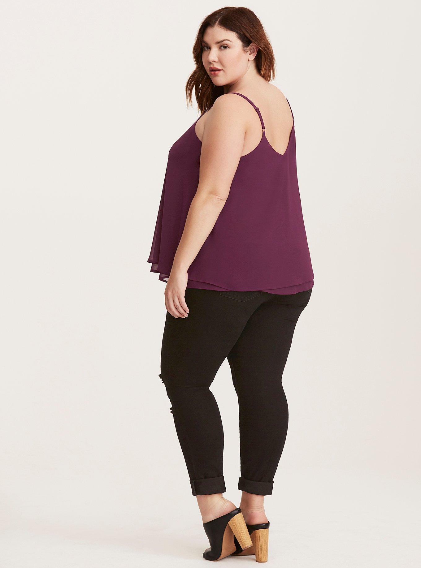 Plus Size - Double Layered Chiffon Cami - Torrid