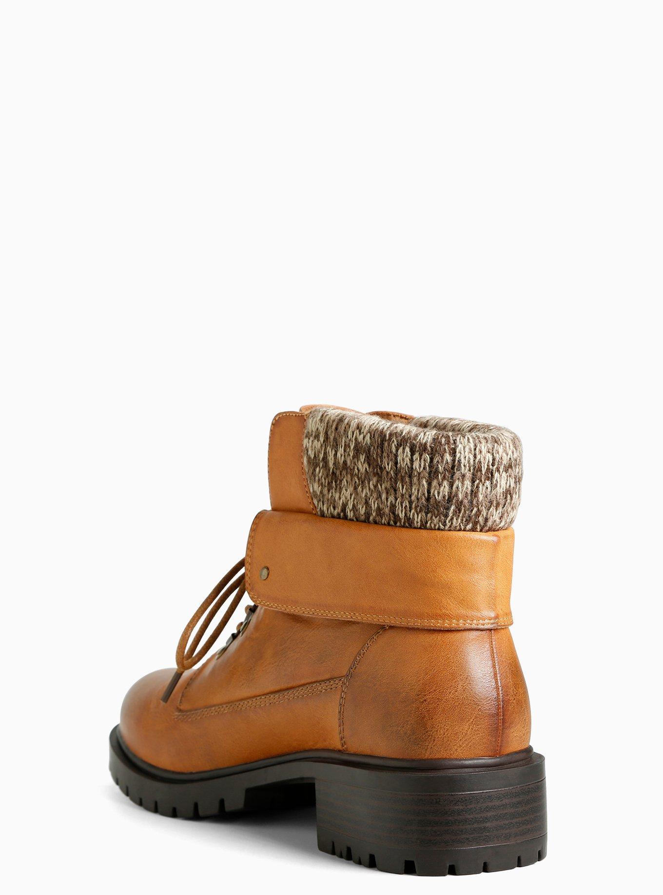 Plus Size - Sweater Top Hiker Boots (Wide Width) - Torrid