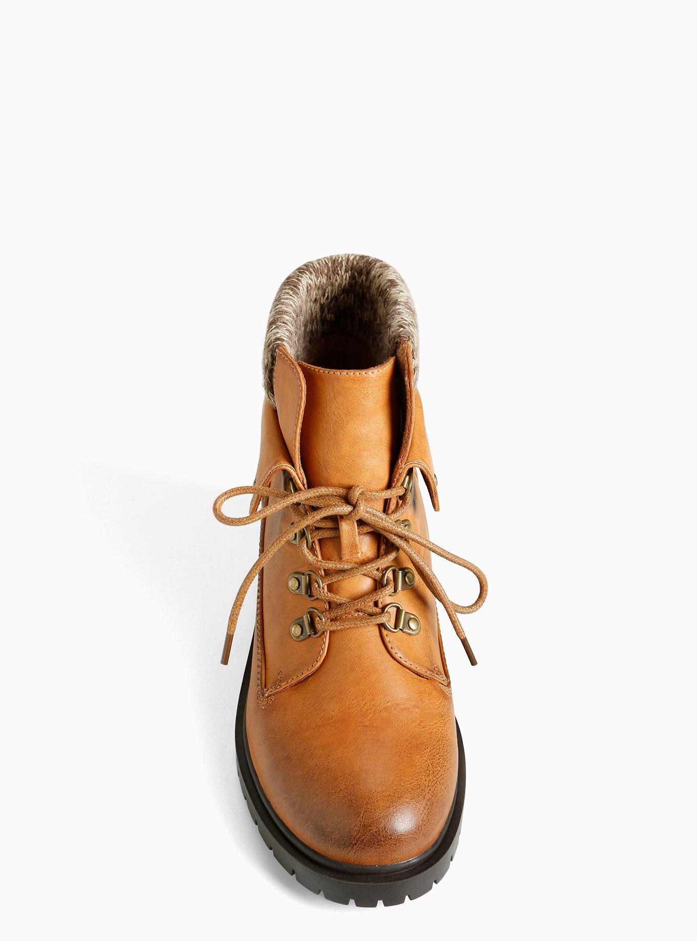 Plus Size - Sweater Top Hiker Boots (Wide Width) - Torrid