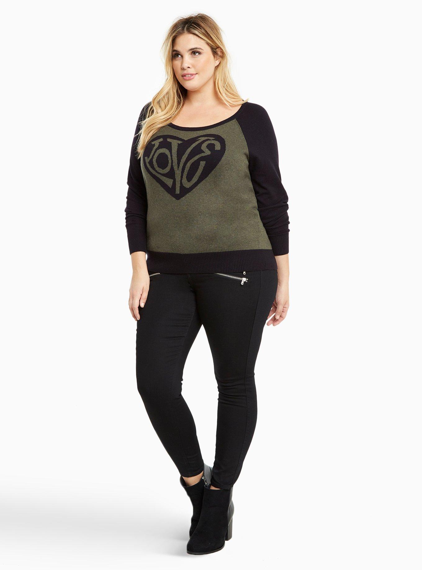 Plus Size - Love Heart Sweater - Torrid