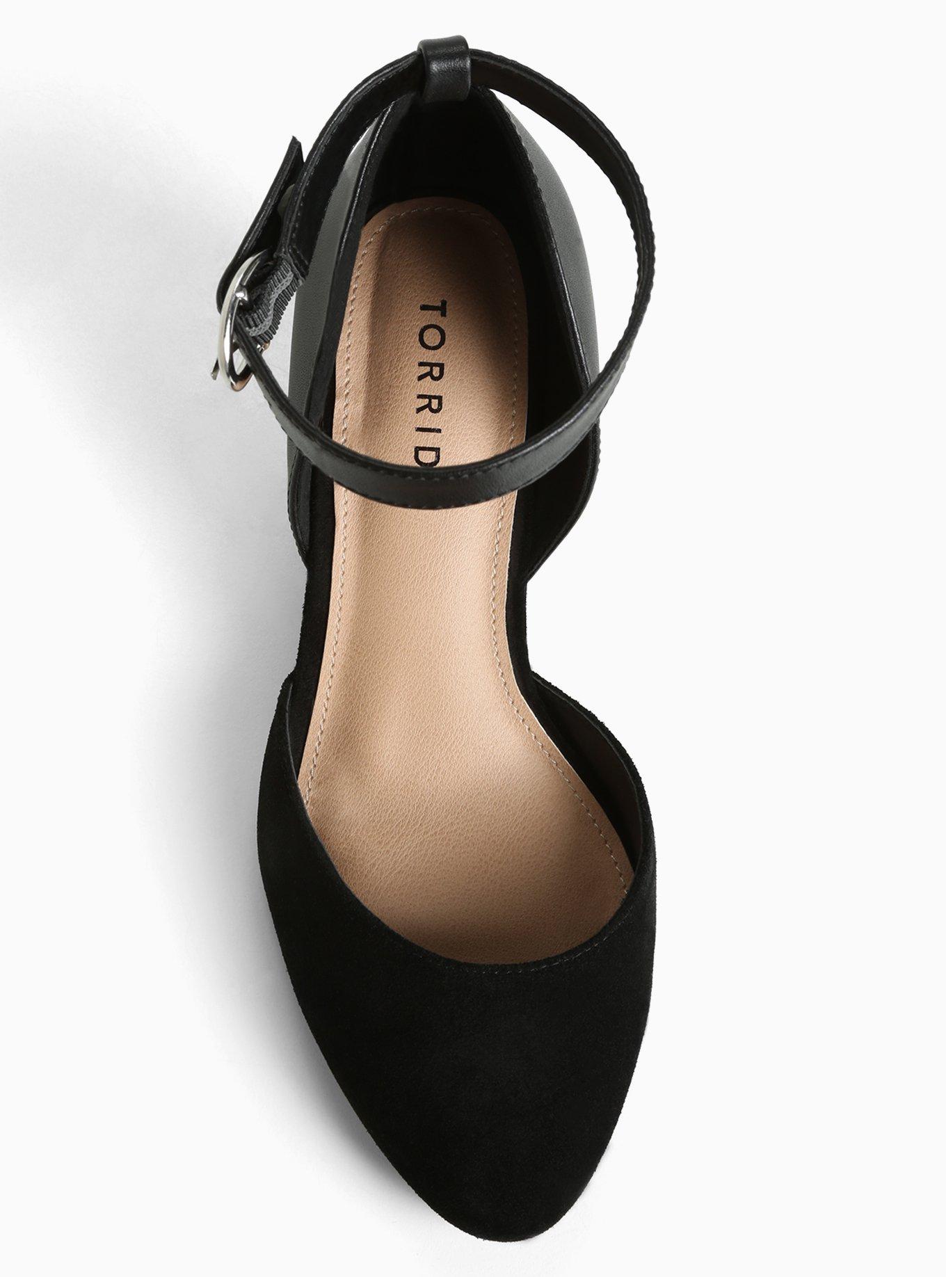 Plus Size - Faux Leather & Genuine Suede Mini Wedges (Wide Width) - Torrid