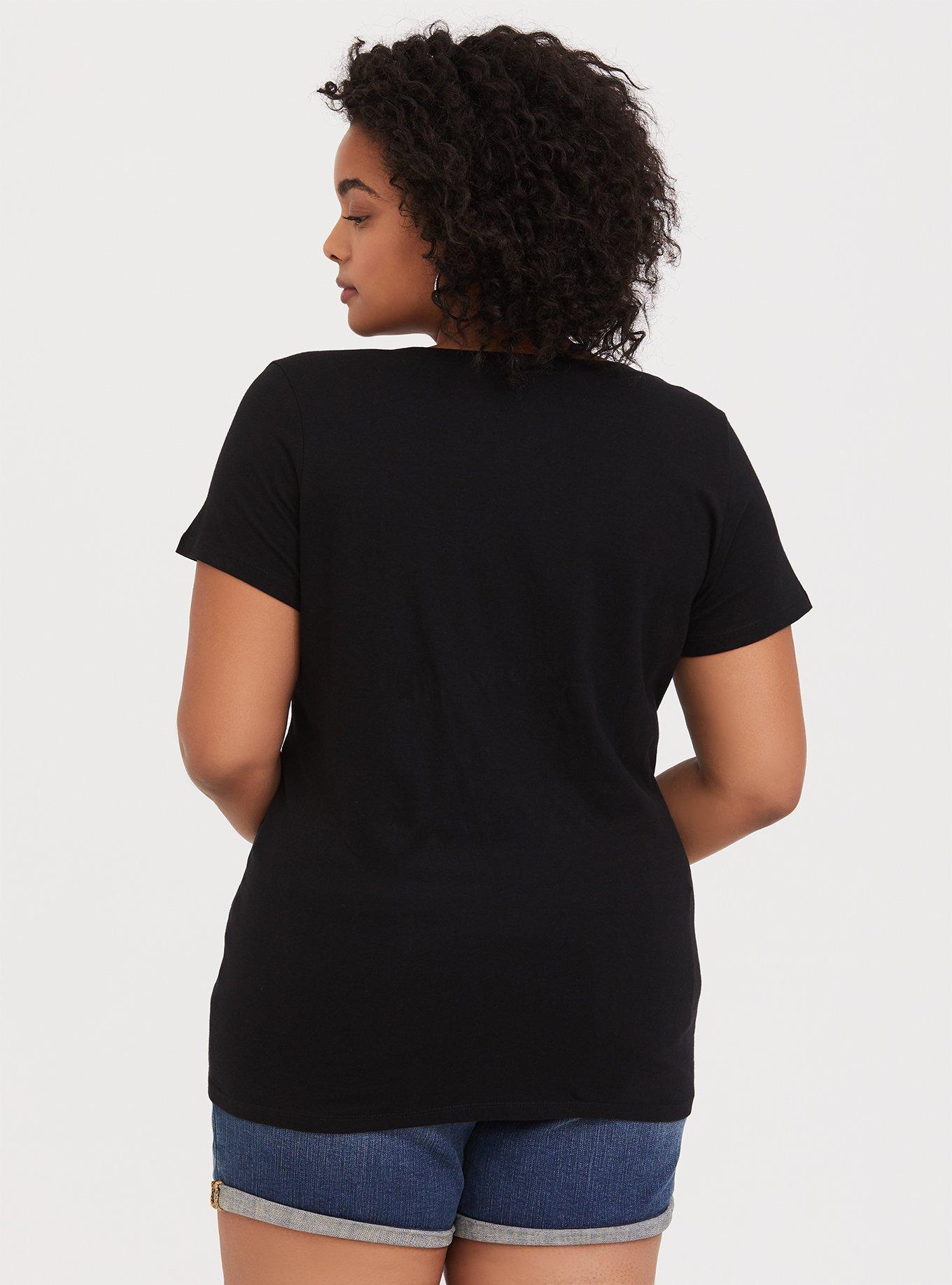 Plus Size - Misfits Black Slim Fit Crew Tee - Torrid