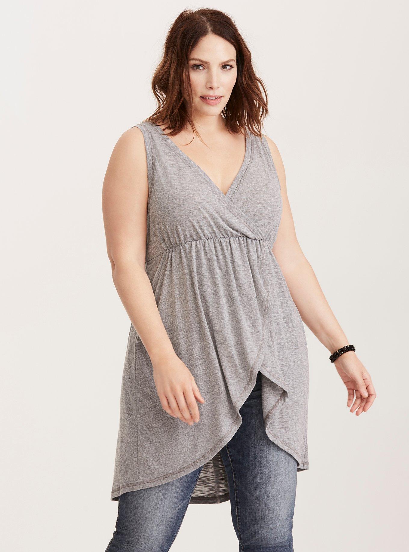 Plus Size - Extreme Surplice Tunic - Torrid