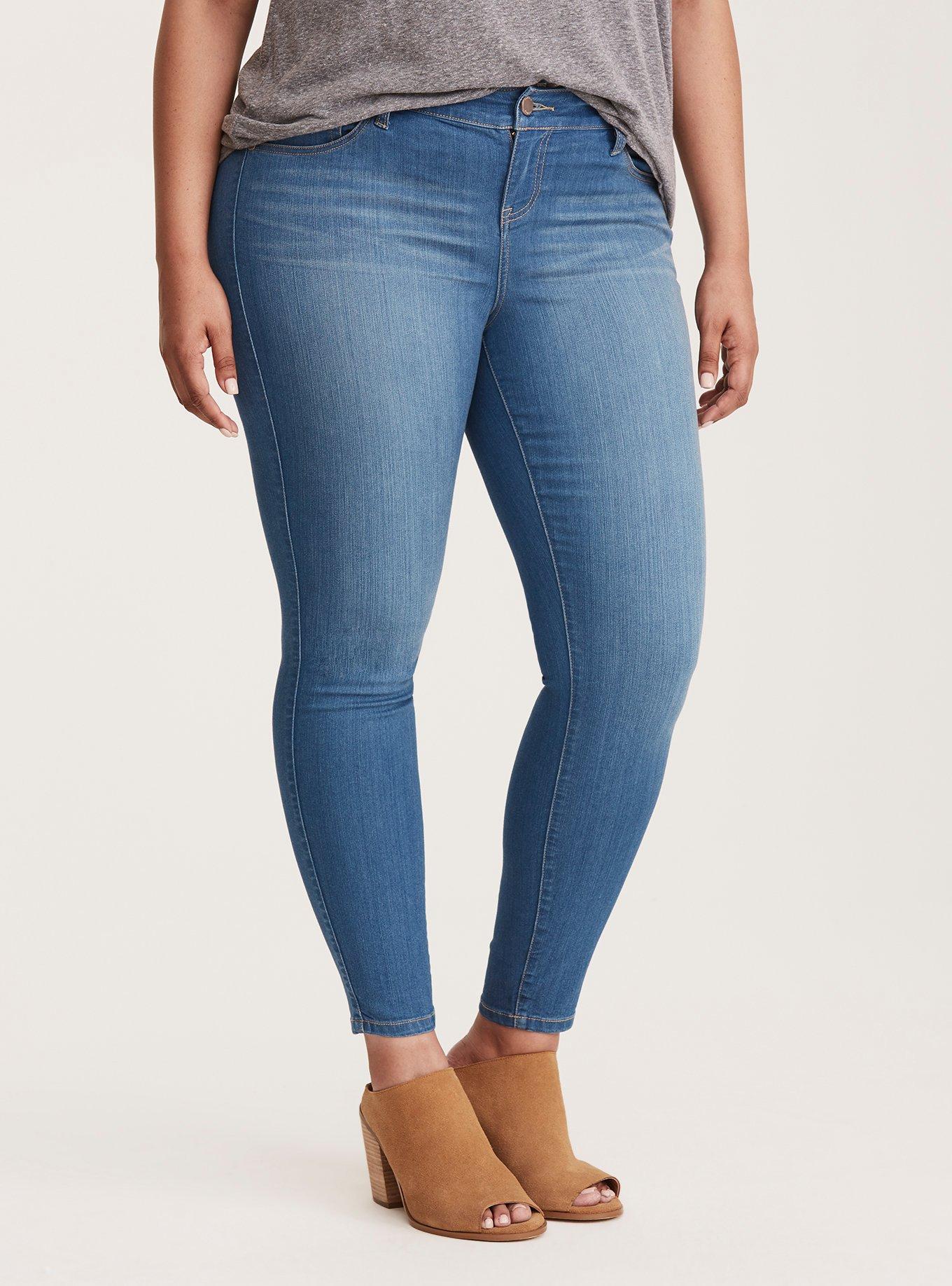 Plus Size - Torrid High-Rise Ultra Skinny Jeans - Light Wash - Torrid
