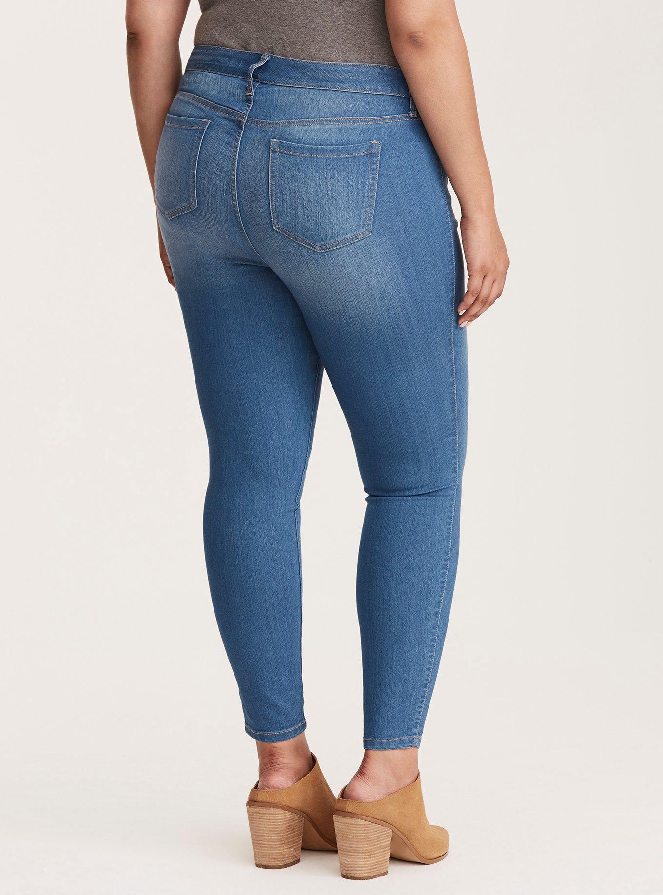 Plus Size - Torrid High-Rise Ultra Skinny Jeans - Light Wash - Torrid