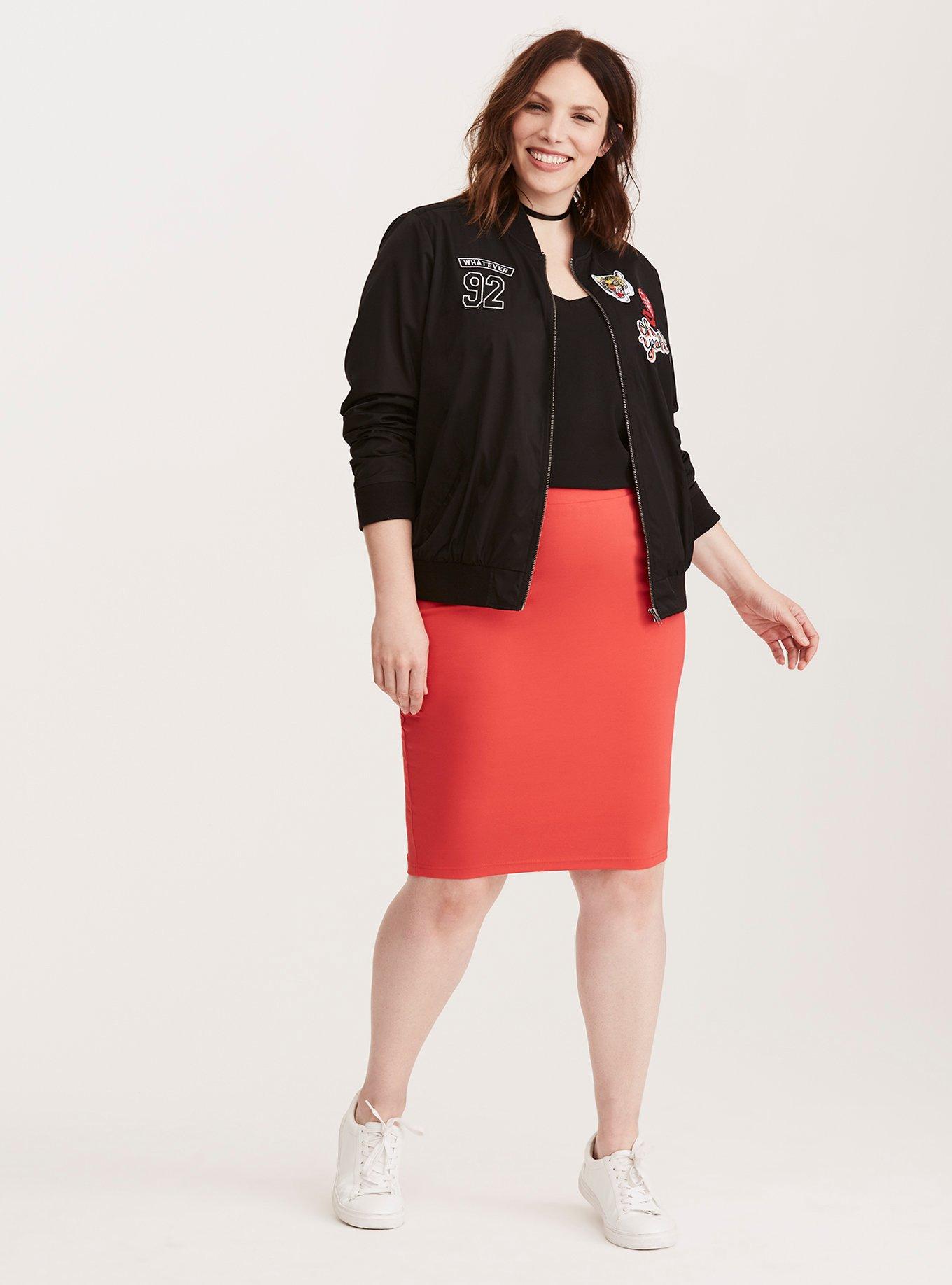 Plus Size - Patch Bomber Jacket - Torrid