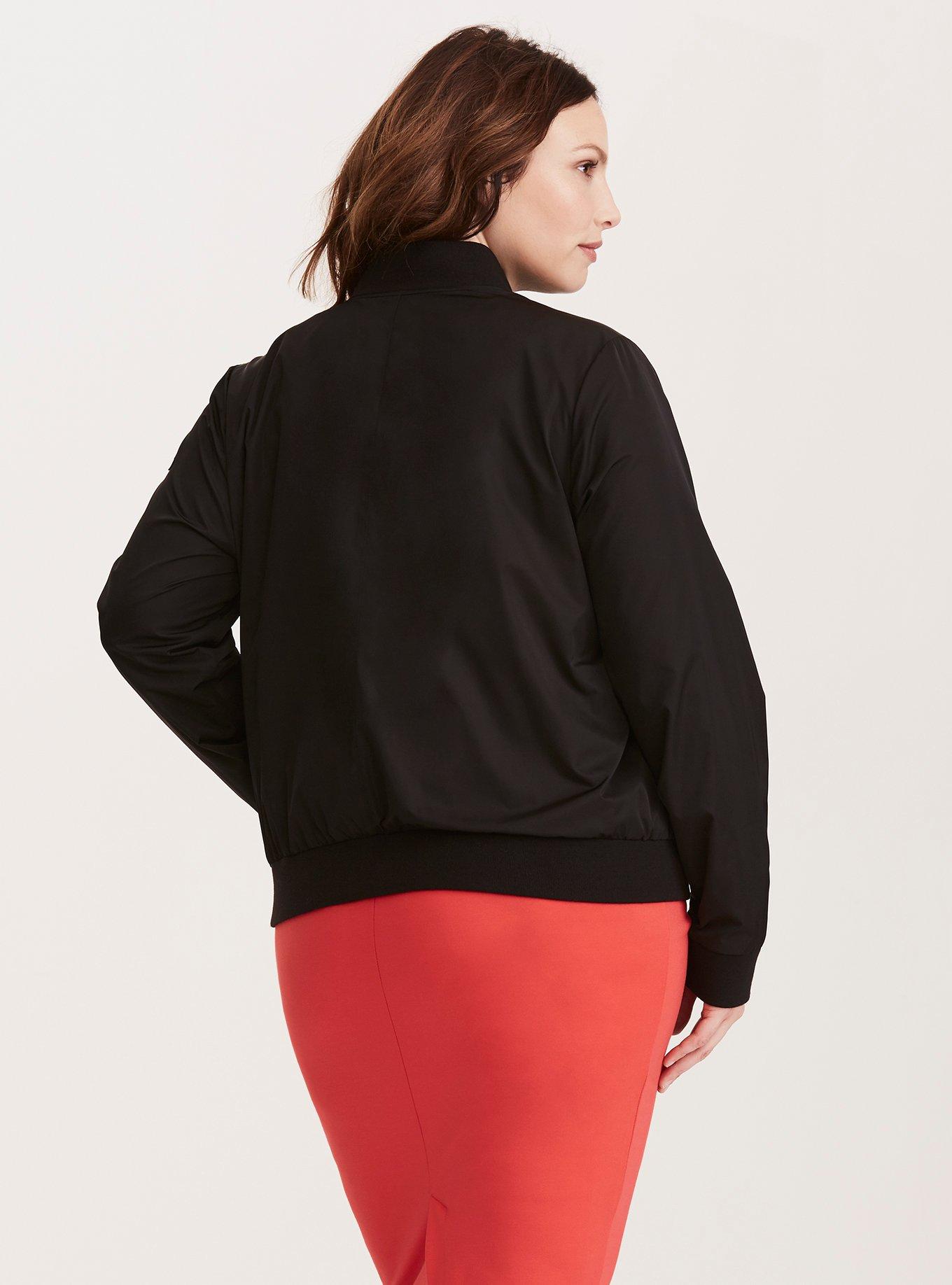 Plus Size - Patch Bomber Jacket - Torrid