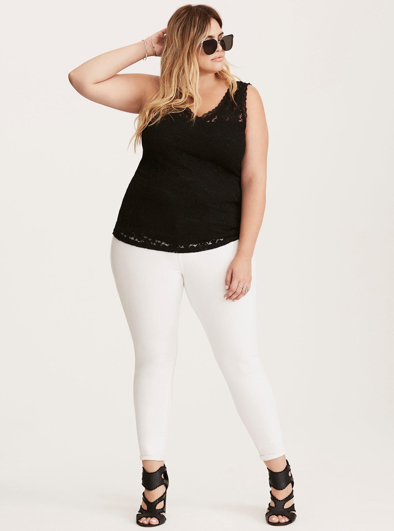Plus Size - Lace Fitted Tank Top - Torrid