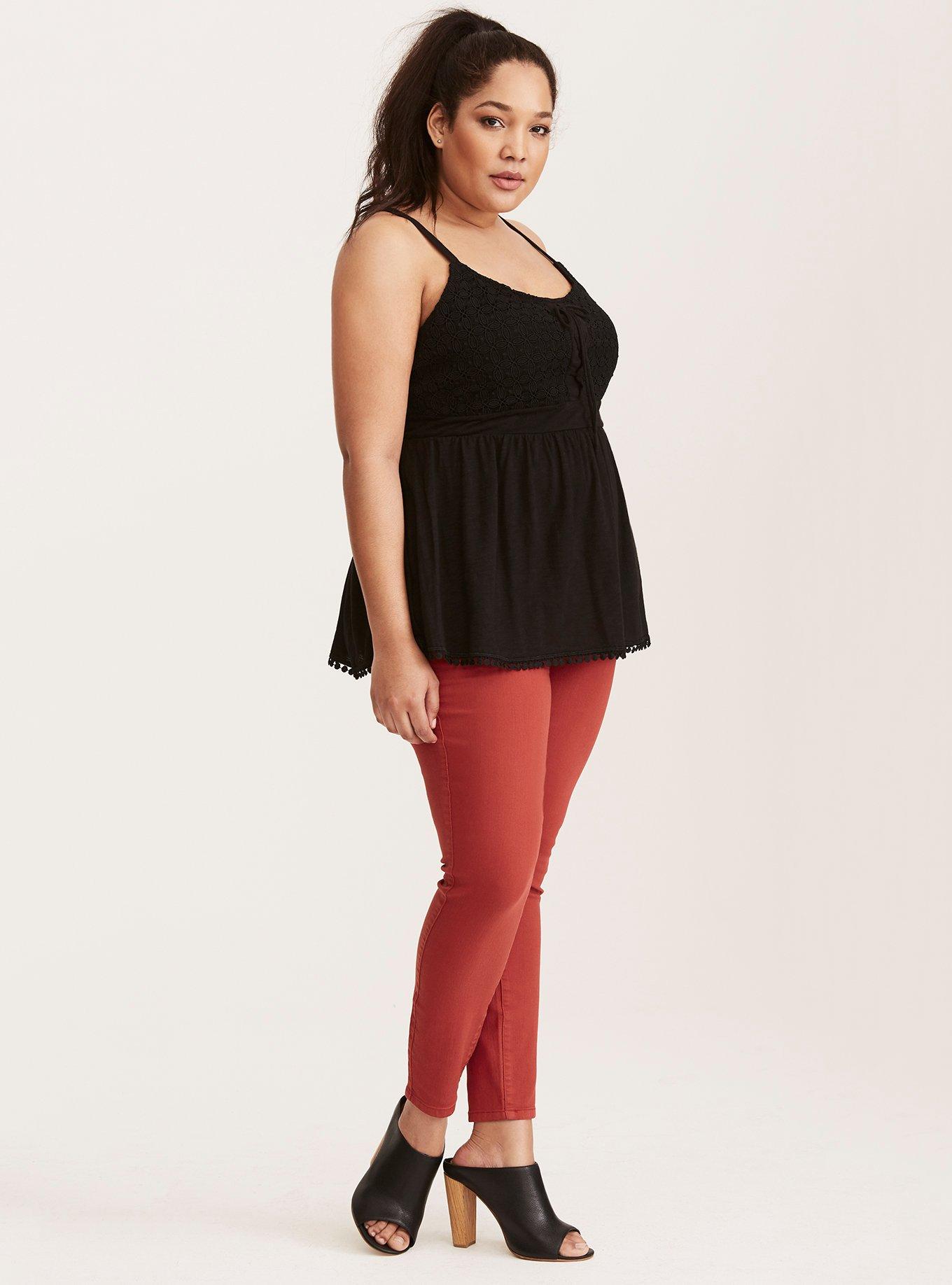 Plus Size - Ultra Skinny Jean - Red Wash - Torrid