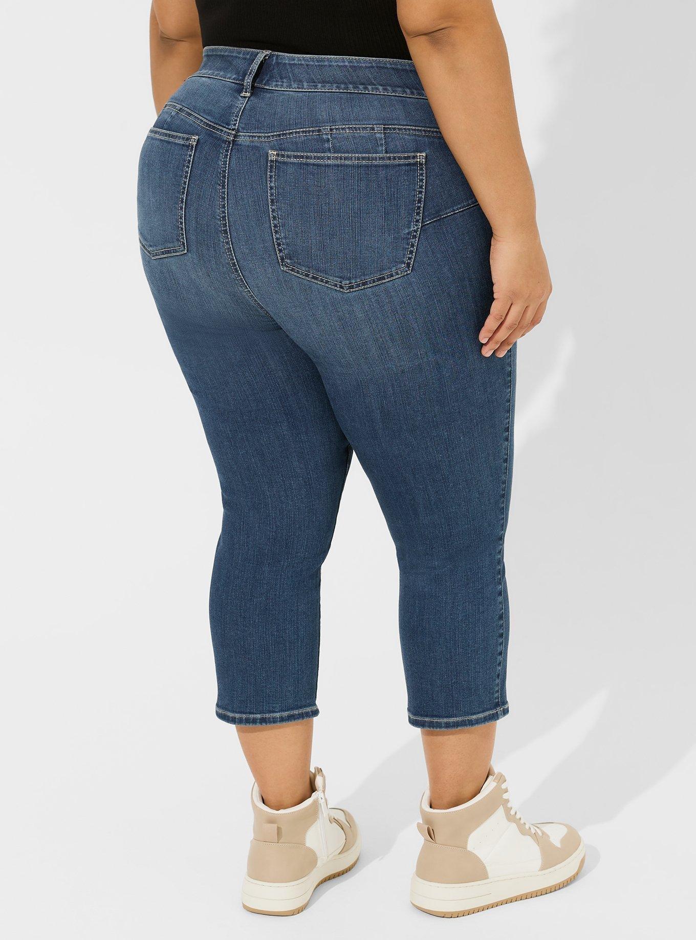 Plus Size - Crop Bombshell Skinny Premium Stretch High-Rise Jean - Torrid