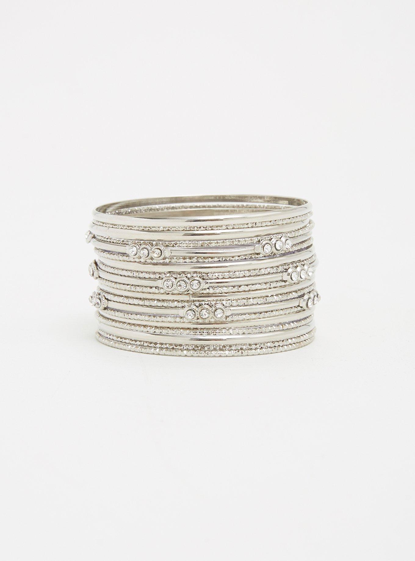 Plus Size - Pave Bangle Set - Torrid