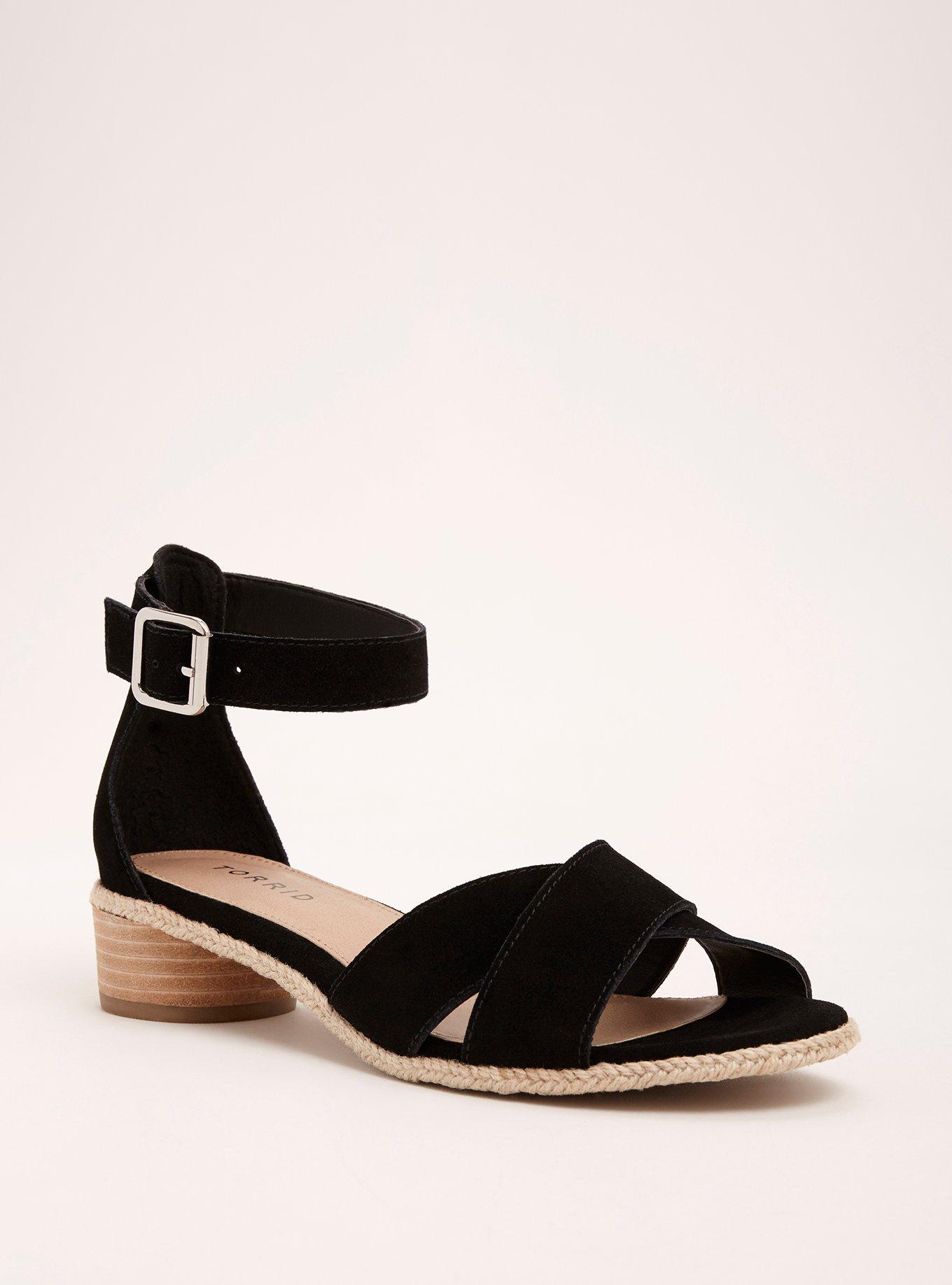 Plus Size - Crisscross Mini Block Heels (Wide Width) - Torrid