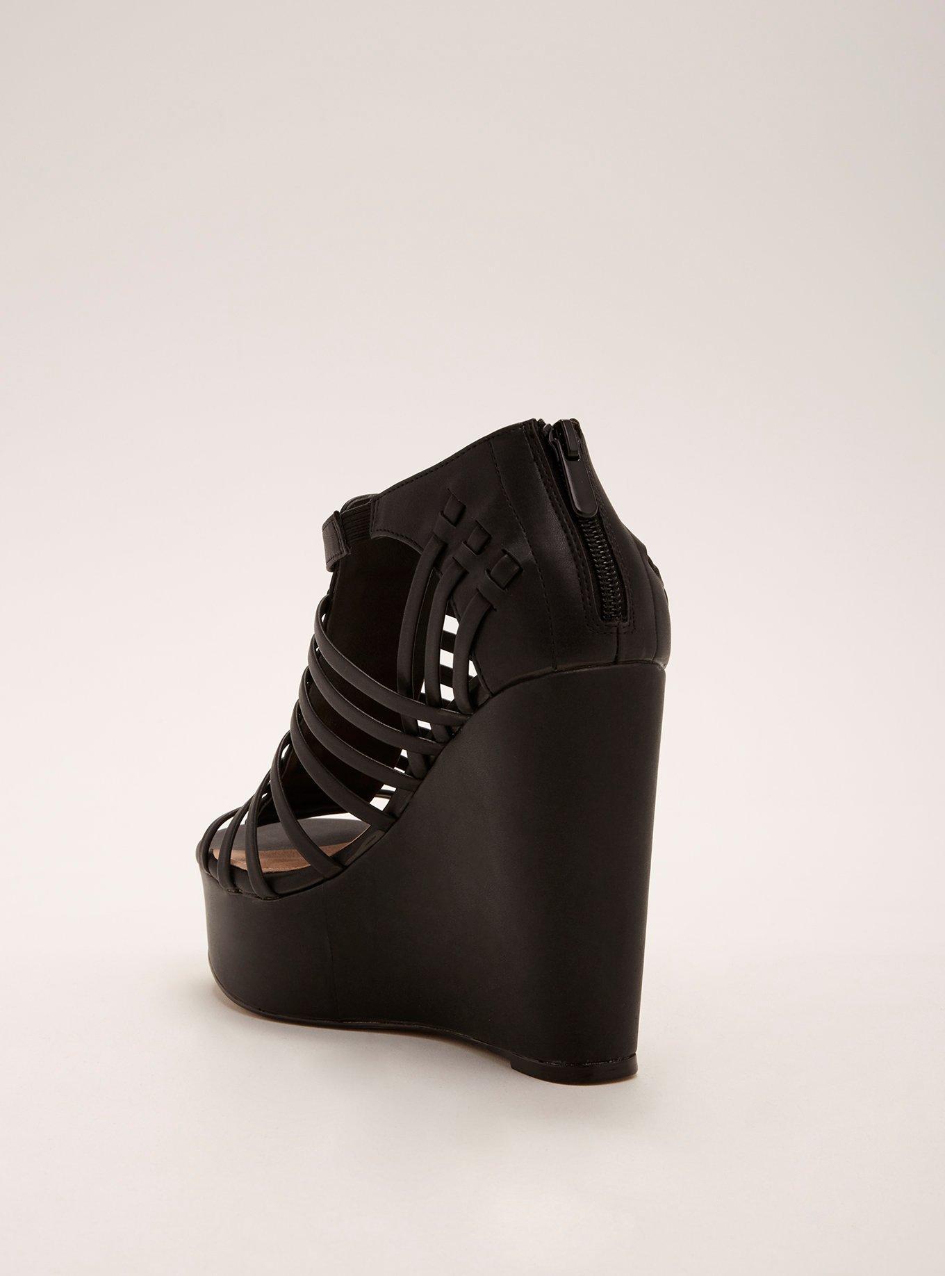 Plus Size - Gladiator Platform Wedges (Wide Width) - Torrid