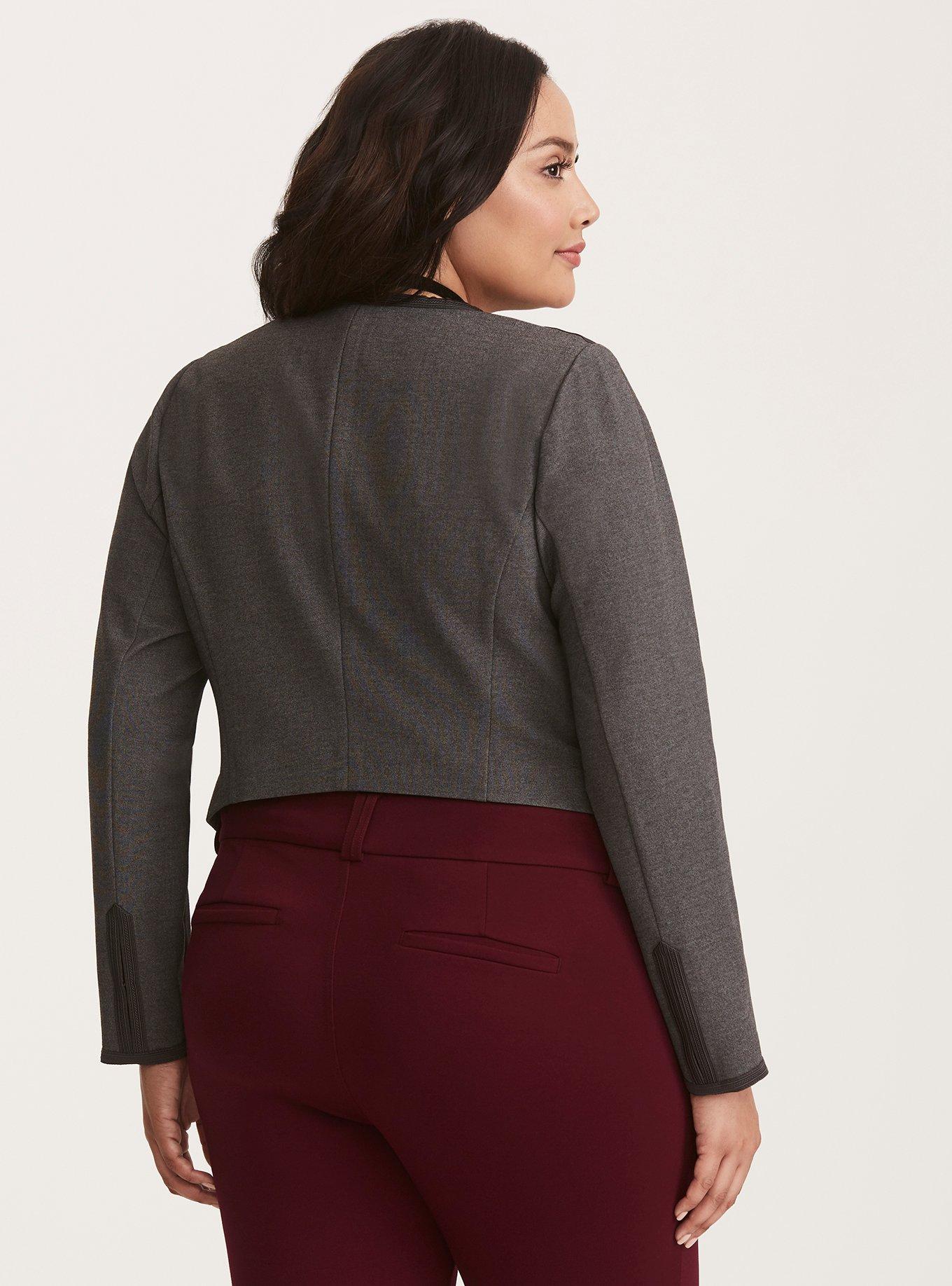 Plus Size - Fitted Military Jacket - Torrid