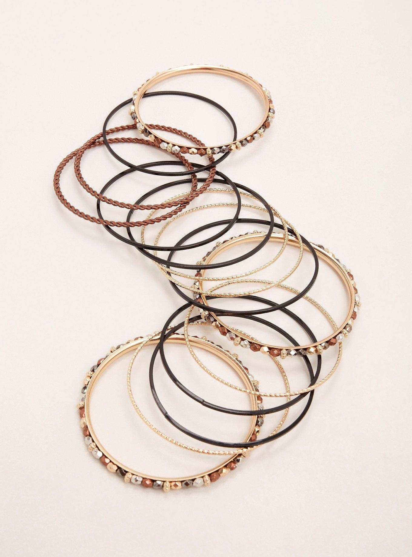 Plus Size - Textured Bangle Set - Torrid