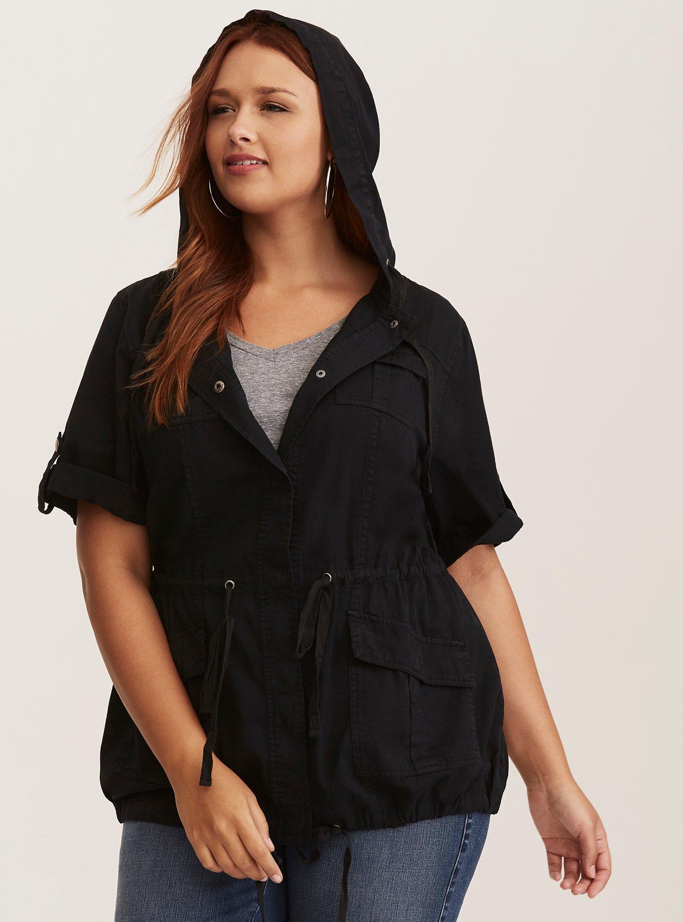 Plus Size - Short Sleeve Anorak Jacket - Torrid