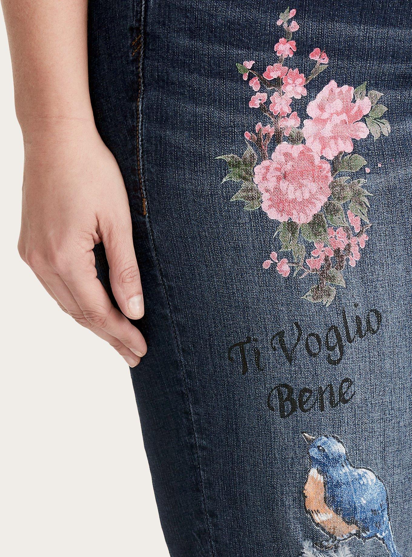 Plus Size - Girlfriend Jean - Vintage Stretch Dark Wash - Torrid