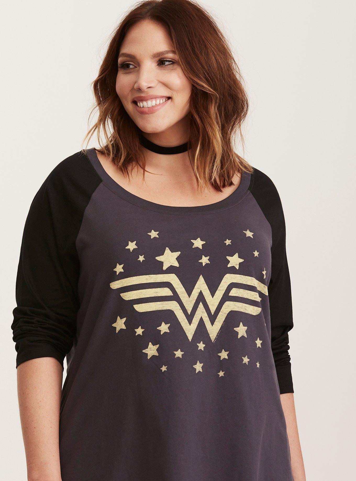 Plus Size - Wonder Woman Raglan Tee - Torrid
