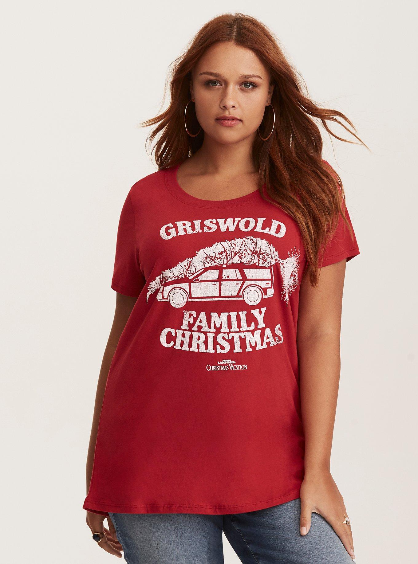 Plus Size - Griswold Christmas Vacation Red Crew Tee - Torrid