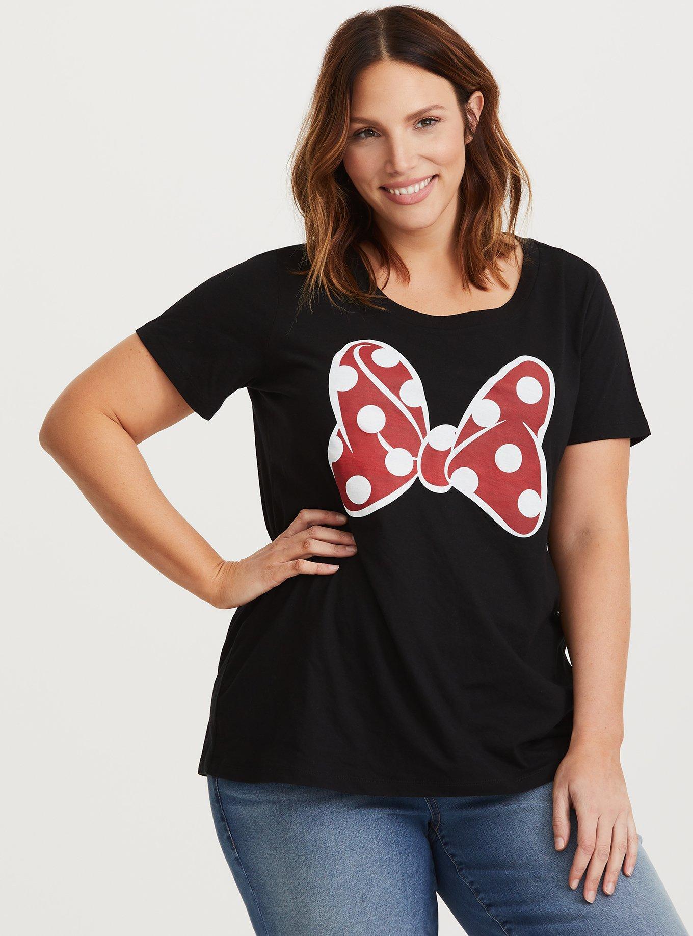 Plus Size - Disney Minnie Mouse Bow Fitted Tee - Torrid