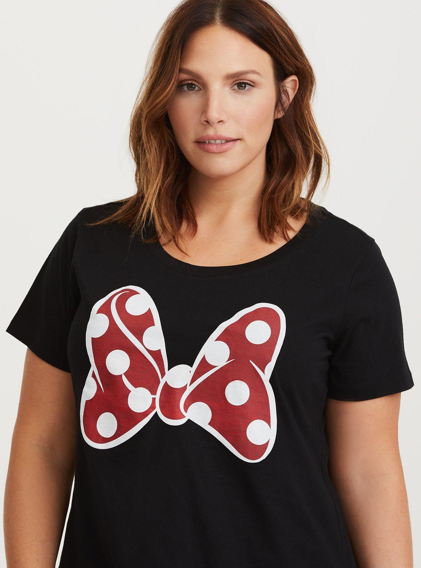 Plus Size - Disney Minnie Mouse Bow Fitted Tee - Torrid