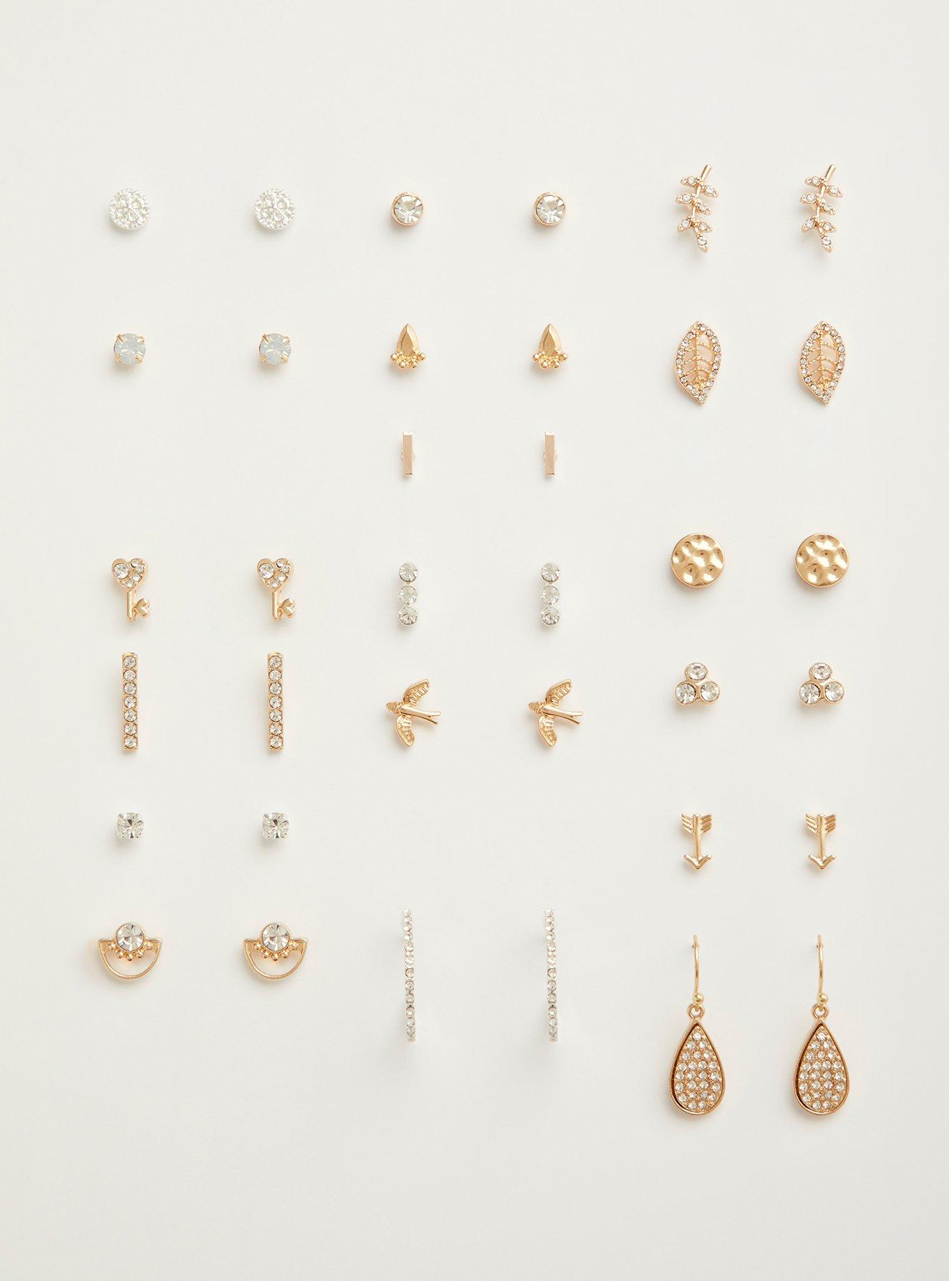 Plus Size - Mix & Match Earring Set - Set of 18 - Torrid